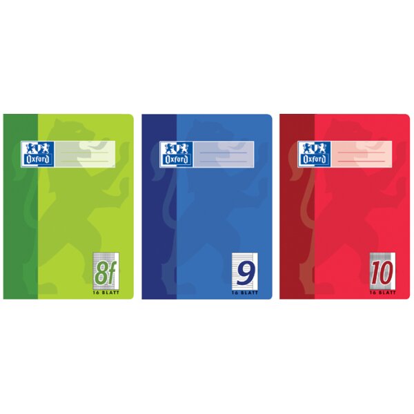 Oxford Schulheft, DIN A5, Lineatur 4 4. Schuljahr, 16 Blatt ...