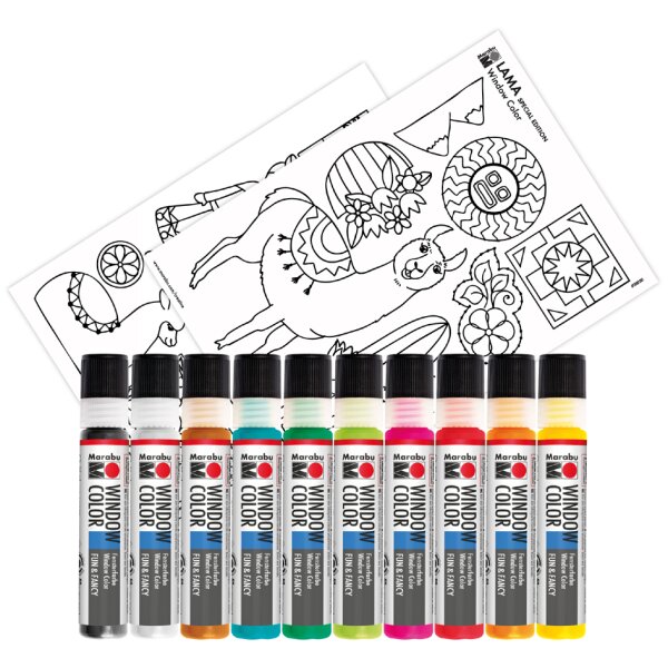 Marabu Window Color Set "LAMA", 10 x 25 ml | Internetstore.ch