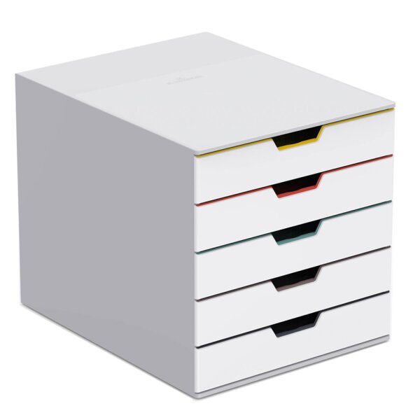 DURABLE Box VARICOLOR Mix 5 A4-C4 762527 farbig 5 Fächer | Internetstore.ch