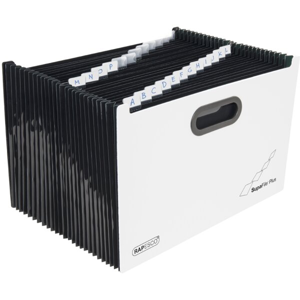 RAPESCO Fächermappe SupaFile Plus, DIN A4+, 26 Fächer, weiss ...