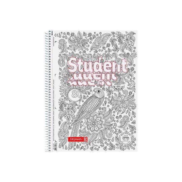 BRUNNEN Collegeblock Student A4 1067427 liniert mit Rand 80 Blatt ...