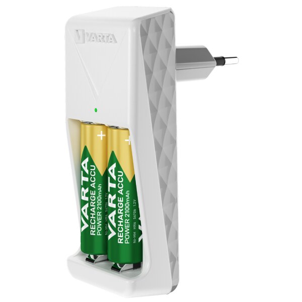 VARTA Ladegerät Mini Charger, weiss, bestückt AA | Internetstore.ch