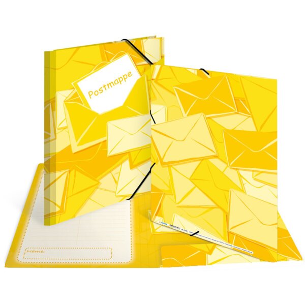 HERMA Postmappe mit Gummizug, DIN A4, Karton, gelb | Internetstore.ch