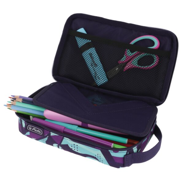 herlitz Schlamper-Etui 2Go "Camo Purple" | Internetstore.ch
