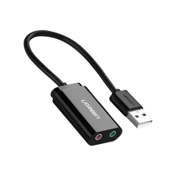 UGREEN External Sound Adapter 30724 USB 2.0,Black | Internetstore.ch