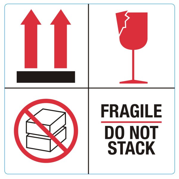 rillprint Hinweisetiketten "FRAGILE DO NOT STACK" | Internetstore.ch