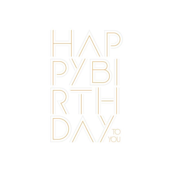 ABC Geburtstagskarte B6 51258 Happy Birthday to you | Internetstore.ch