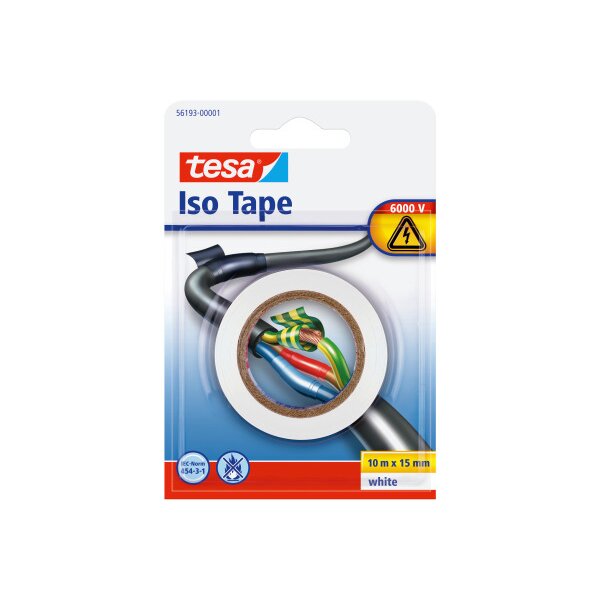 TESA Isolierband Iso Tape 15mmx10m 561930000 weiss | Internetstore.ch