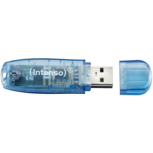 INTENSO USB-Stick Rainbow Line 4GB 3502450 USB 2.0 blue | Internetstore.ch